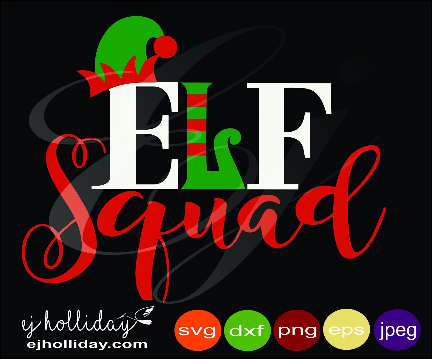 Elf Squad 2 Svg Dxf Png Eps Jpeg Jpg Digital Cutting Design Instant ...