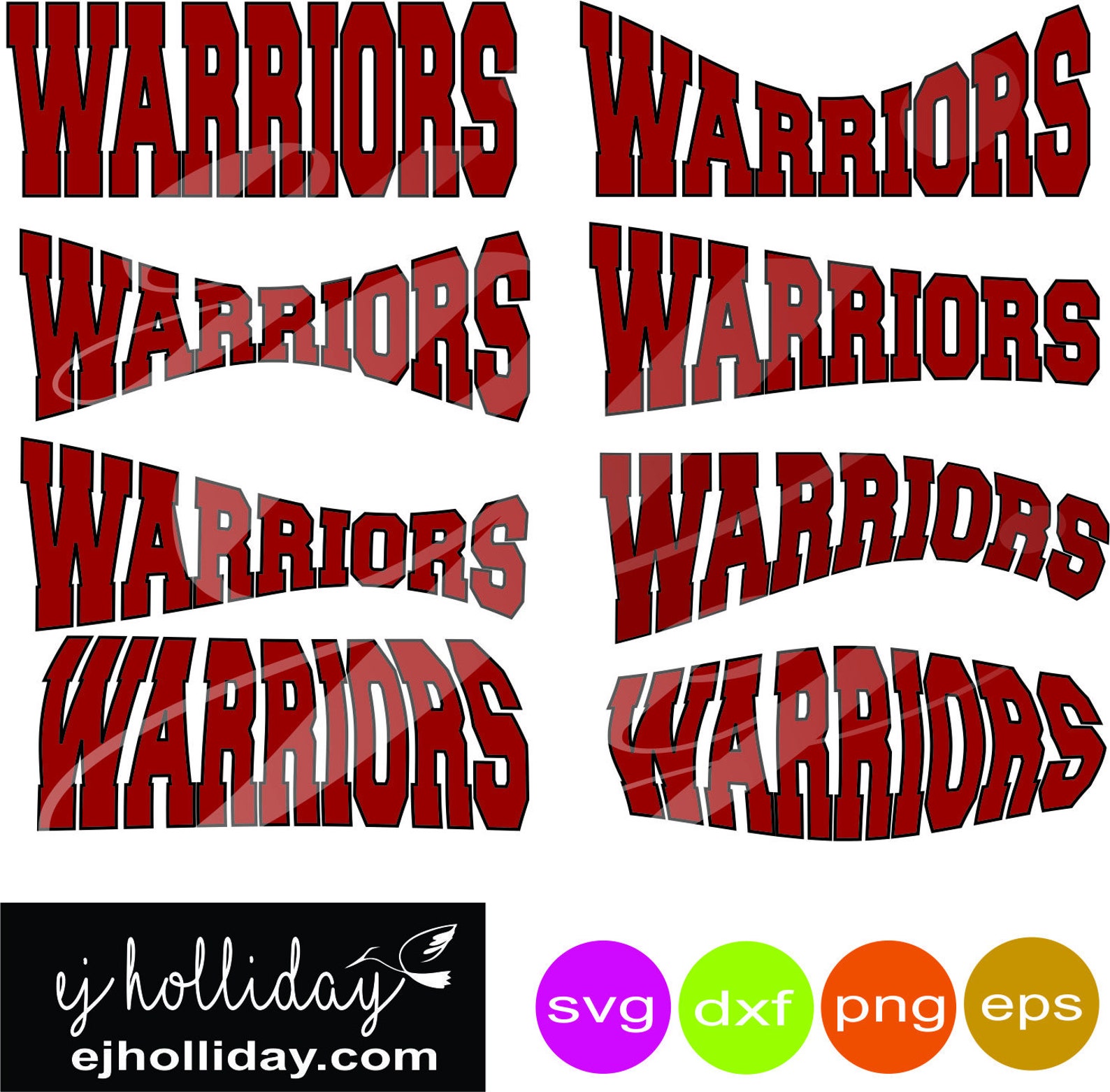 Warriors Curved layouts svg eps dxf png Digital Cutting | Etsy