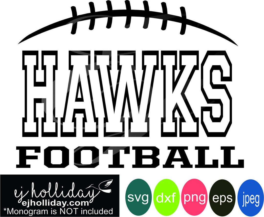 Hawks Football Split Design Dc Svg Dxf Eps Png Arrows Digital Cutting ...