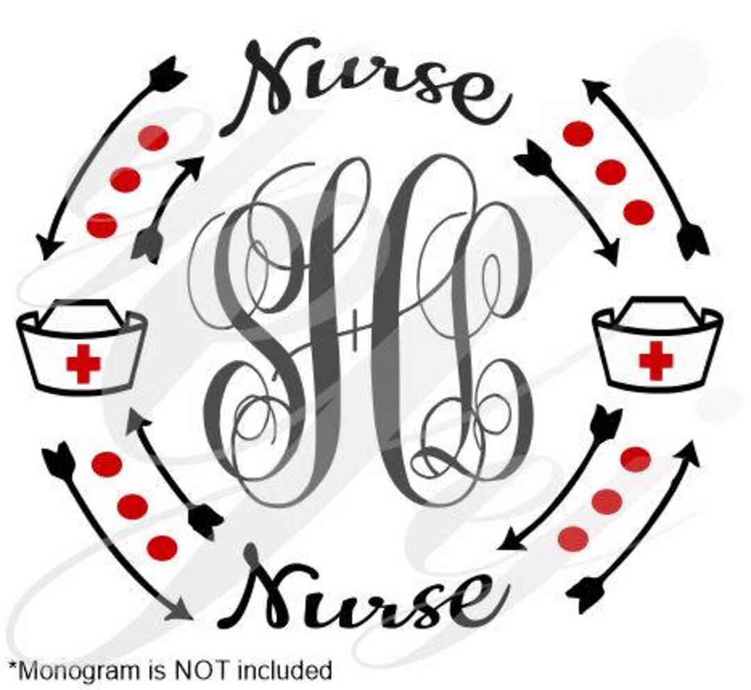 Nurse Frame SVG EPS DXF Digital Cutting Design Instant Download Jpg Pdf ...