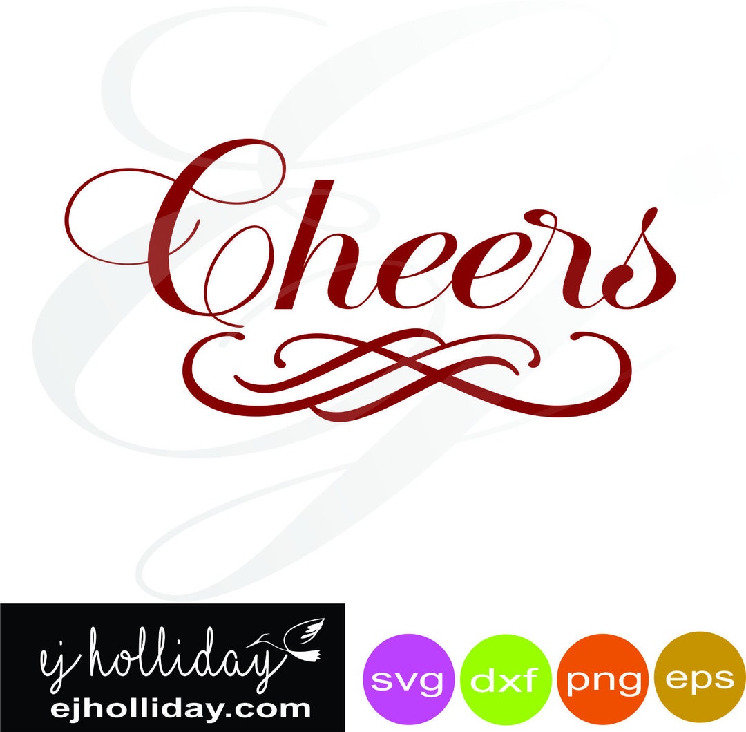 Cheers Svg Dxf Eps Png Digital Cutting Design Vector Printable - Etsy