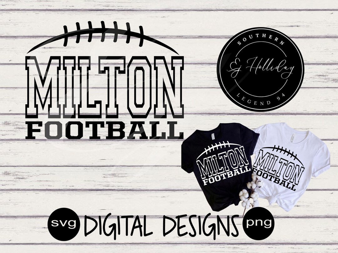 Milton Football Split Design Team Mascot Png Svg Arrows Digital Cutting ...