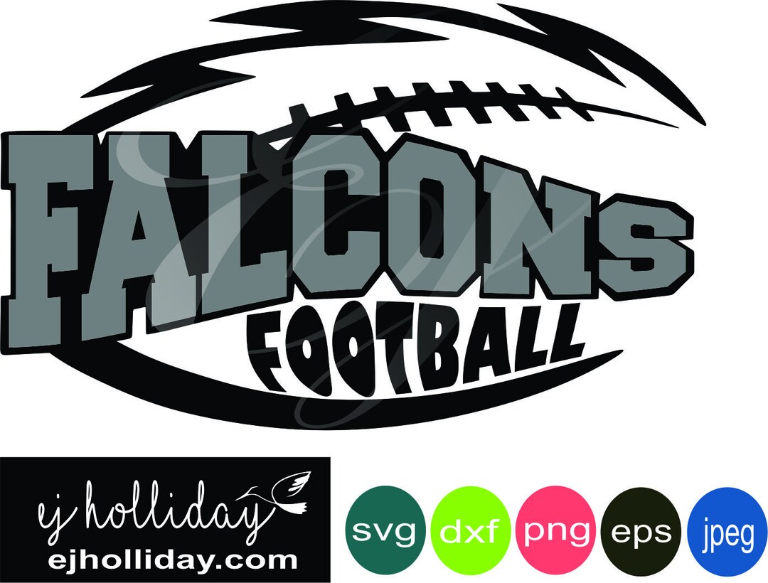 Falcons Football Layered Knockout High School Svg Dxf Eps Png Jpg Jpeg ...