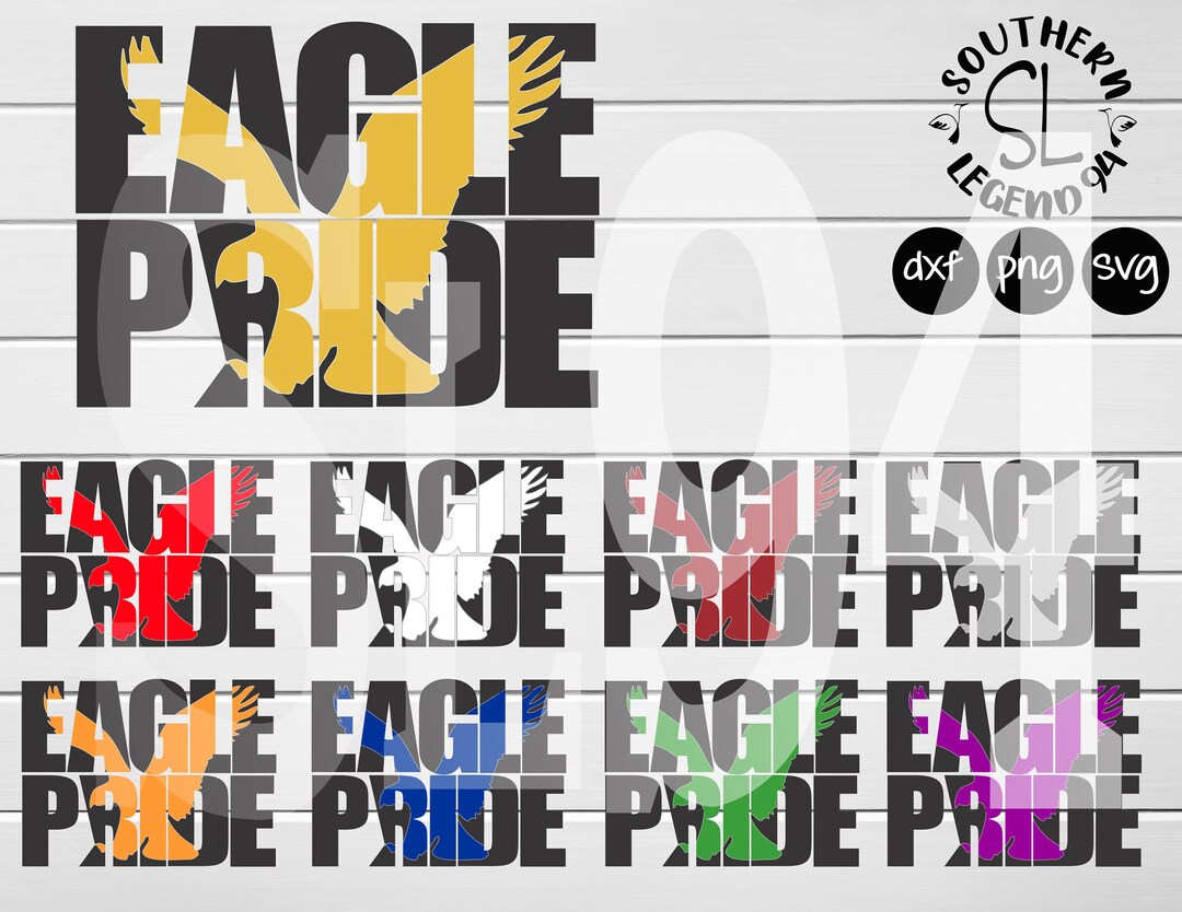 Eagle Pride Knockout 9 Set Bundle Svg Png Dxf Digital Cutting and ...