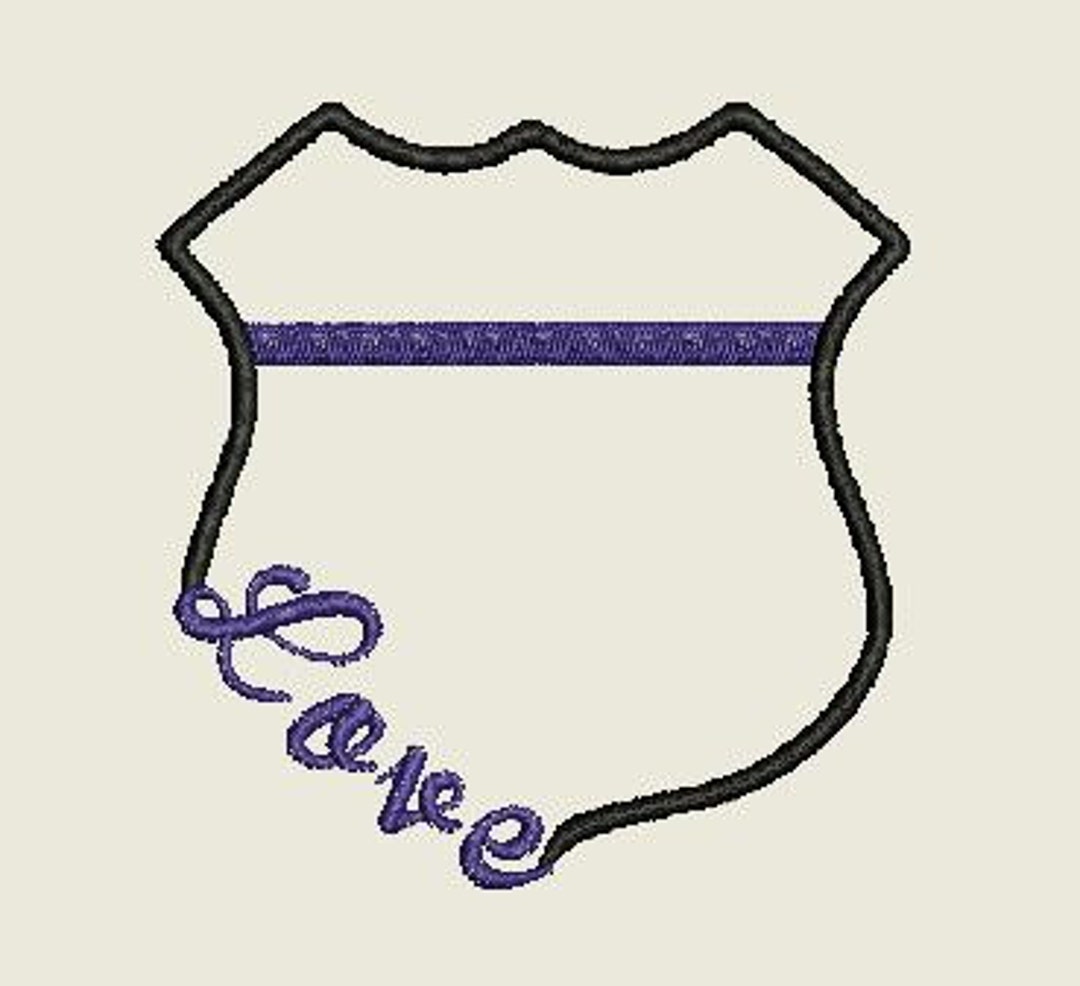 Back the Blue Love Police Badge All Lives Matter Support Our Men in ...