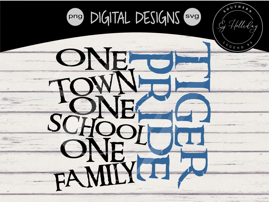 Tiger Pride One Town One School One Family Favorite School Team Macot ...