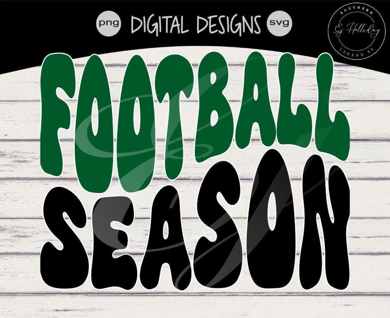 Football Season Stacked Retro Svg Game Day Png Digital Designs Fall ...
