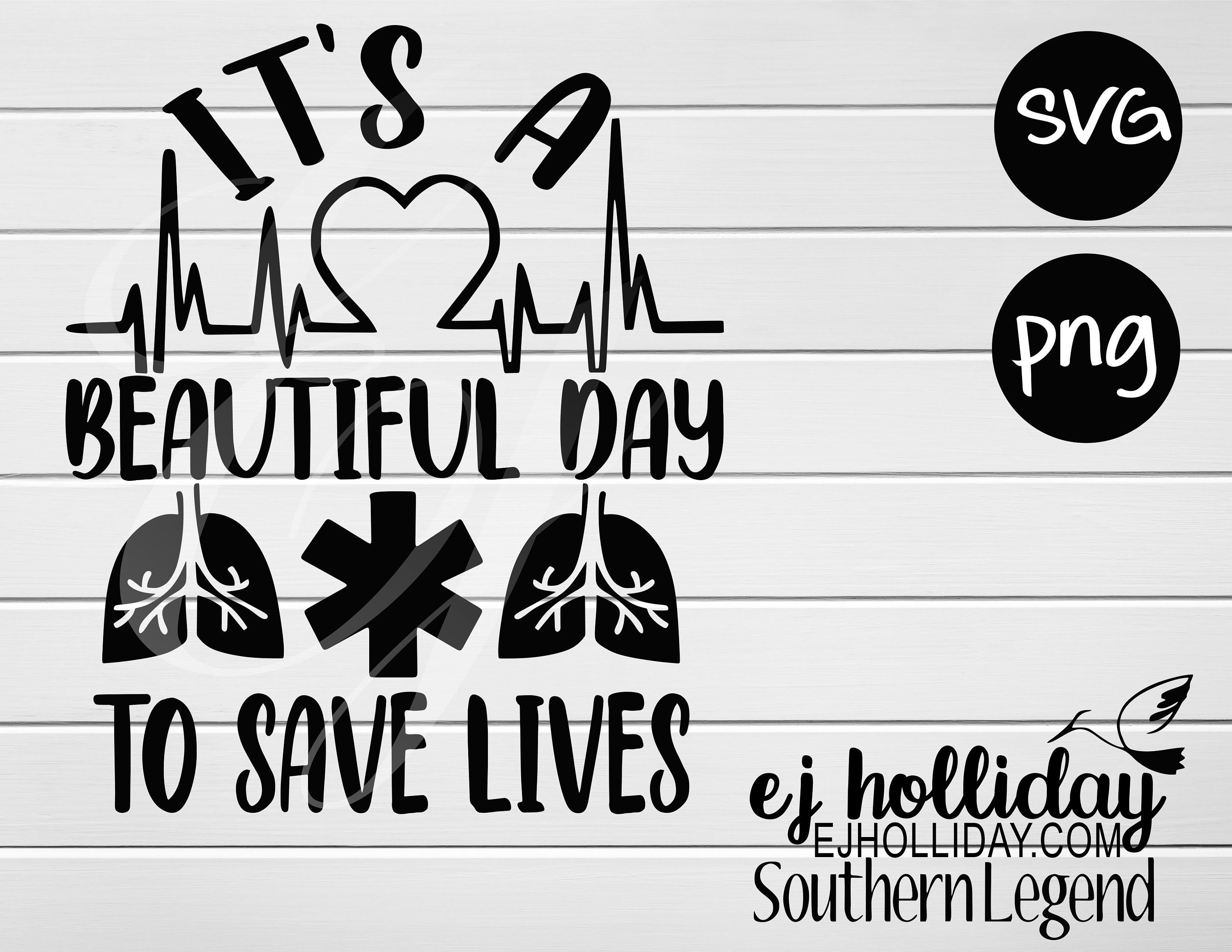 It's a beautiful day to save lives png svg Instant | Etsy