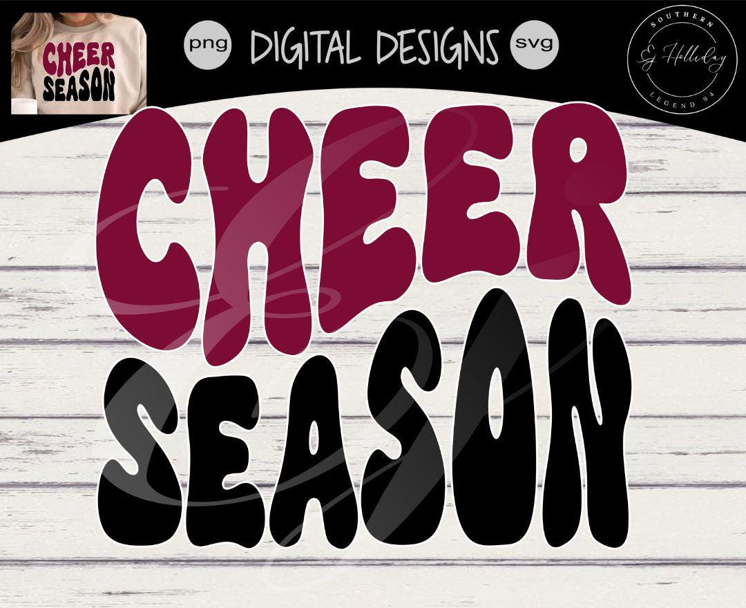 Cheer Svg Png Design Bubble Letters Digital Designs Retro Svg Team ...