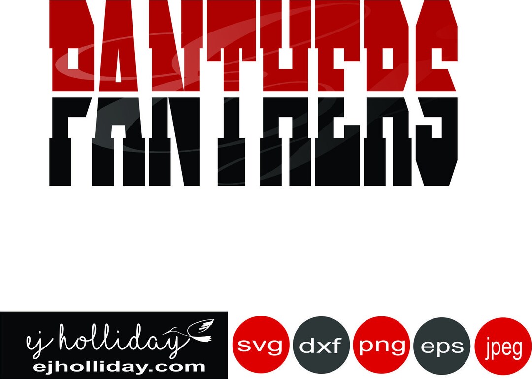 Panthers Two Toned Letters 19 Svg Eps Dxf Png Digital Cutting Design ...