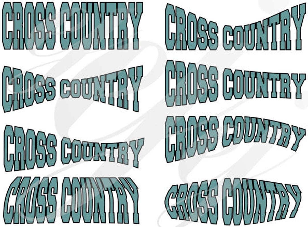 Cross Country Layouts SVG EPS DXF Digital Cutting Design- Instant ...