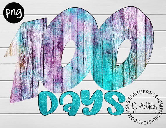 100 Days of Reading Png Digital Printing Cutting Design - Etsy