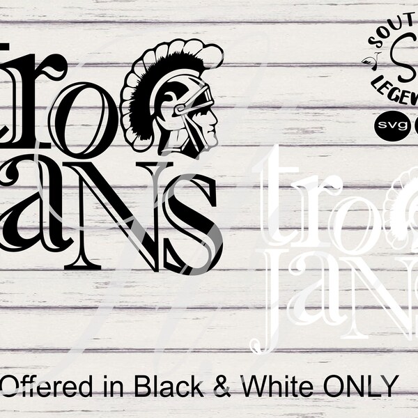 Trojans Football Svg - Etsy