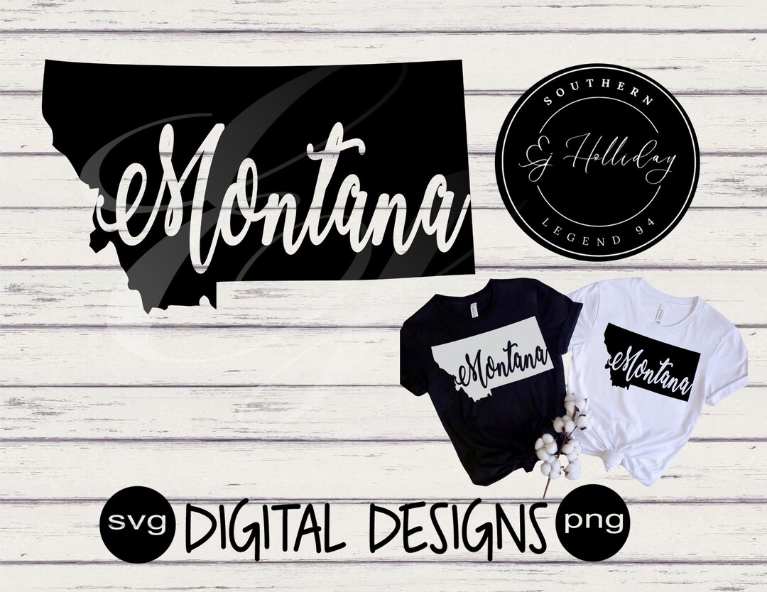 State of Montana Svg Png Digital Cutting Design Vector Image Graphic ...