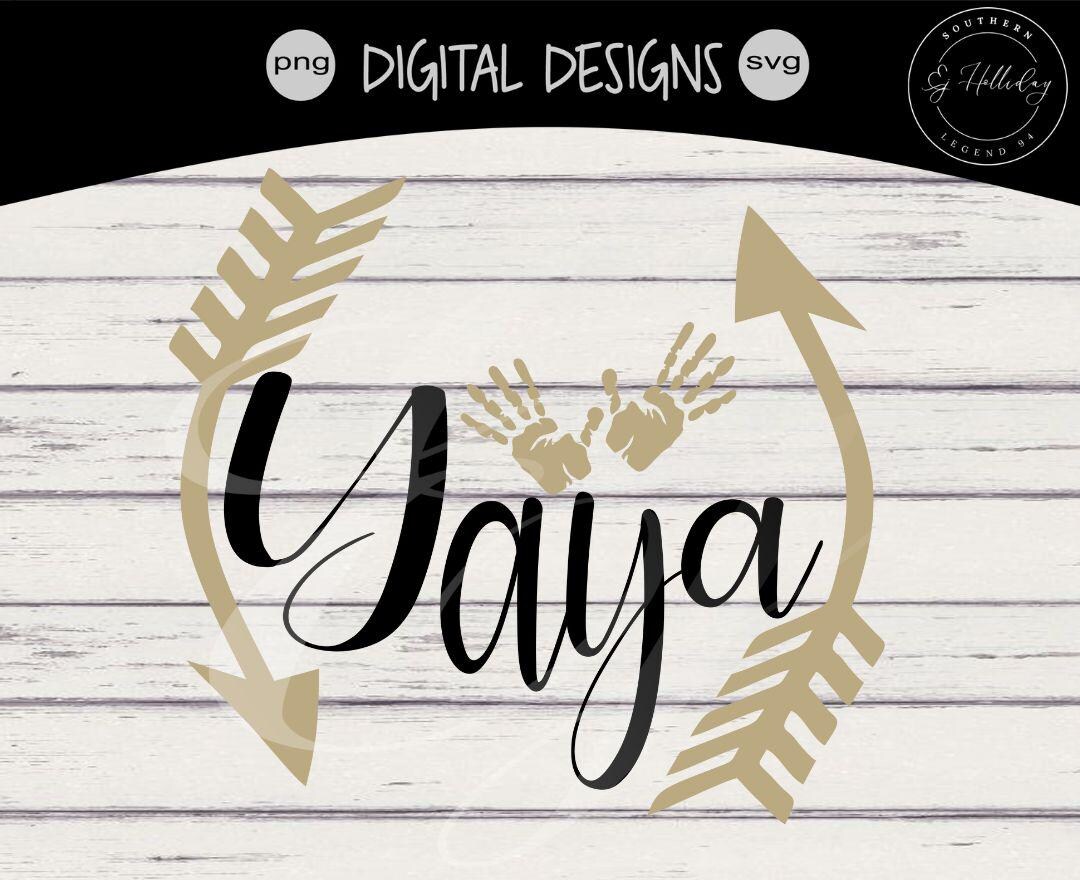 Yaya With Hands Svg Png Arrows Digital Cutting Design- Instant Download ...