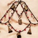 Red Tulip Shaped Wind Chime: Wrapped in Sparkling Glass Beads, Wrought ...