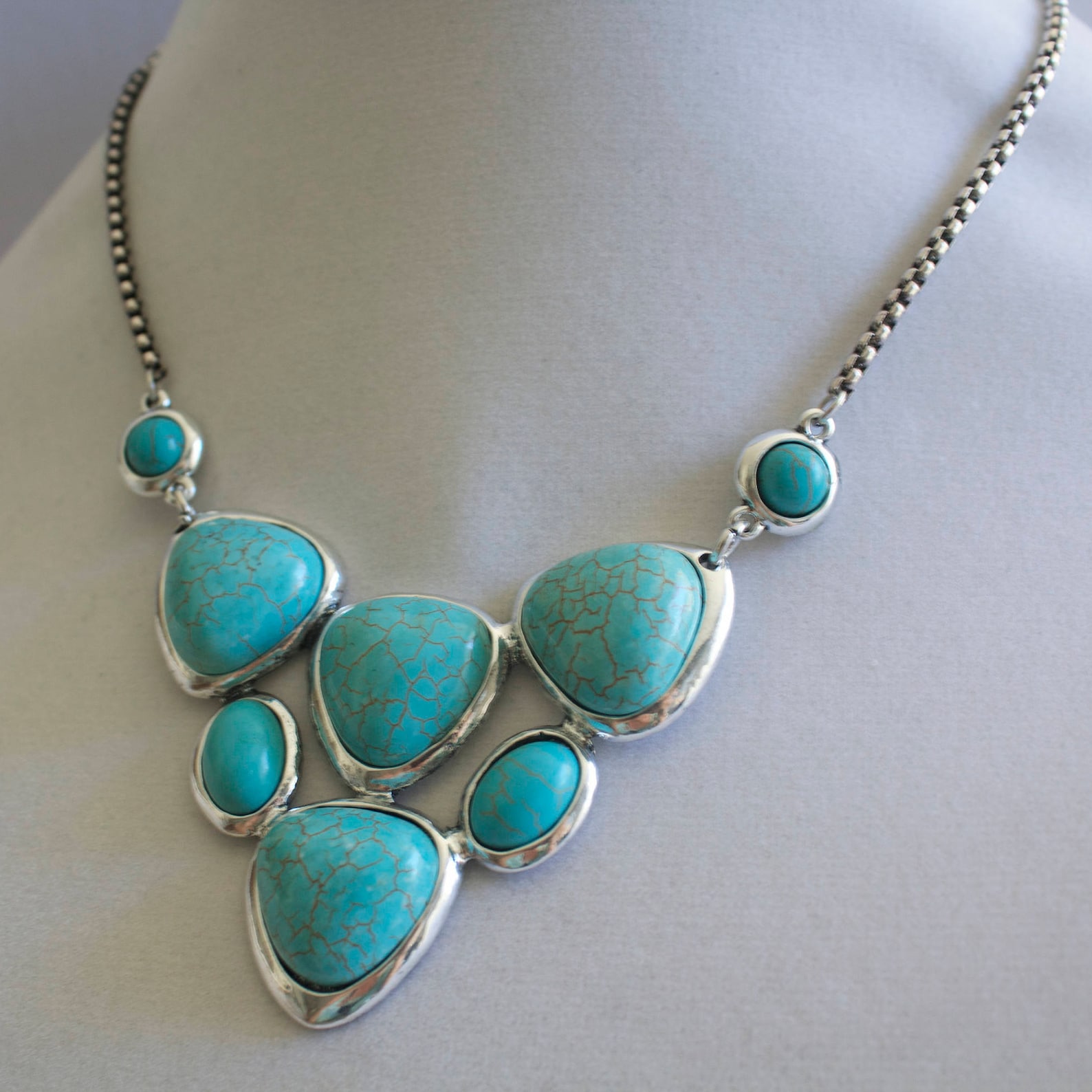 Turquoise Necklace Turquoise Jewelry Gift for Her Gift for - Etsy