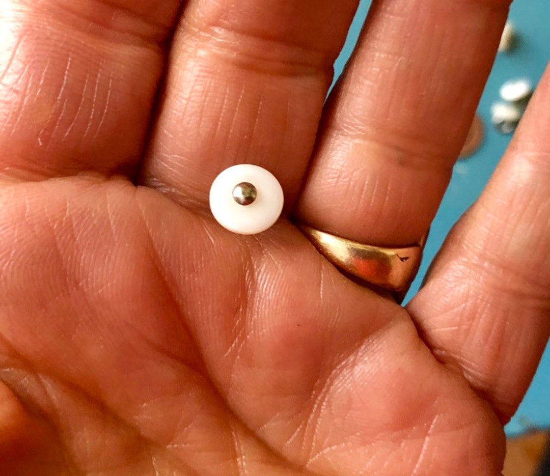 Bulk Buy 100! Antique Vintage Fresh Water Pearl Pin Shank Buttons 3/8 ...