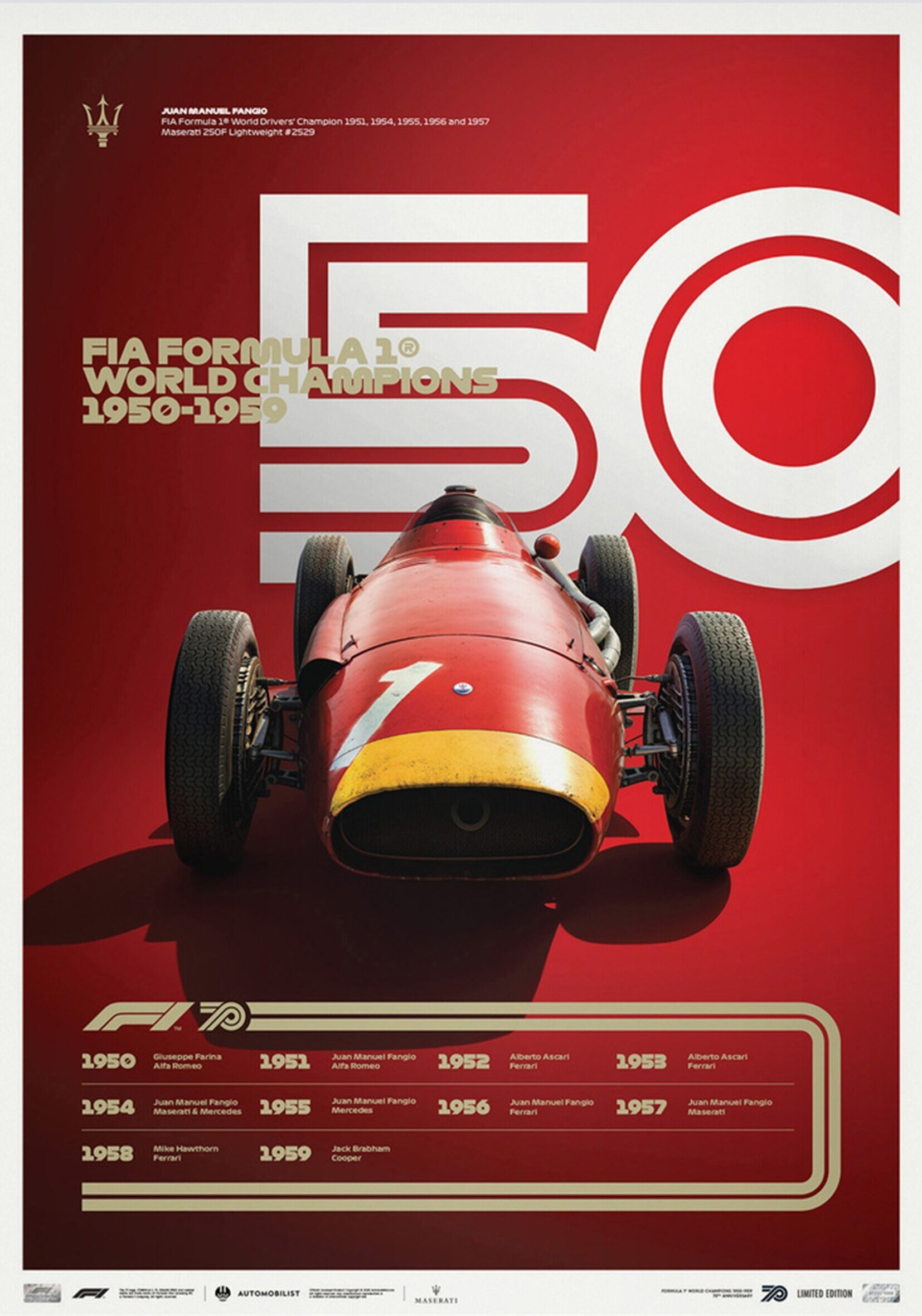 F1 Wall Art Set of 3 Vintage Formula 1 Wall Art Print on High Quality ...
