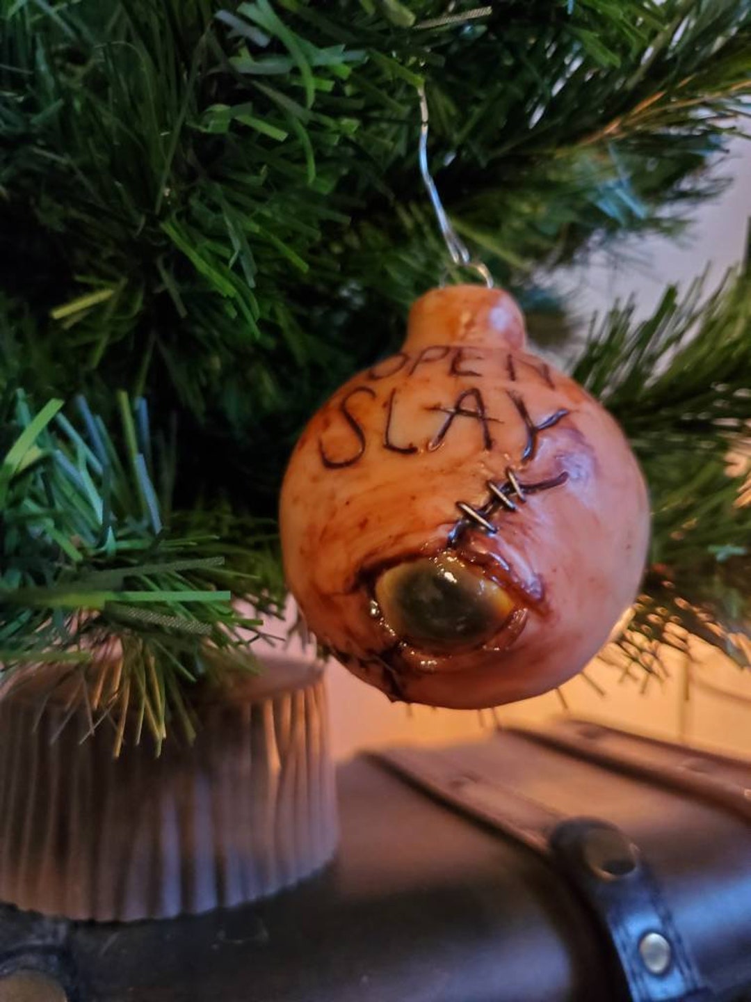 Open Slay Frankenstein Ornament - Etsy