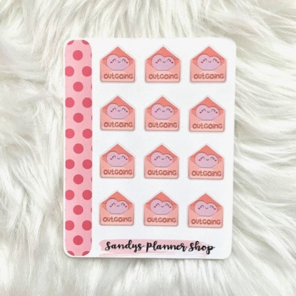 Outgoing Mail Sticker - Etsy