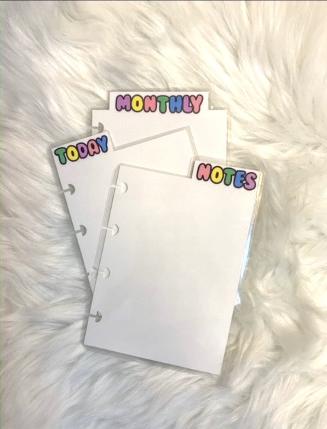 Rainbow Tab Dividers: Happy Planner Micro Notes Accessories - Etsy