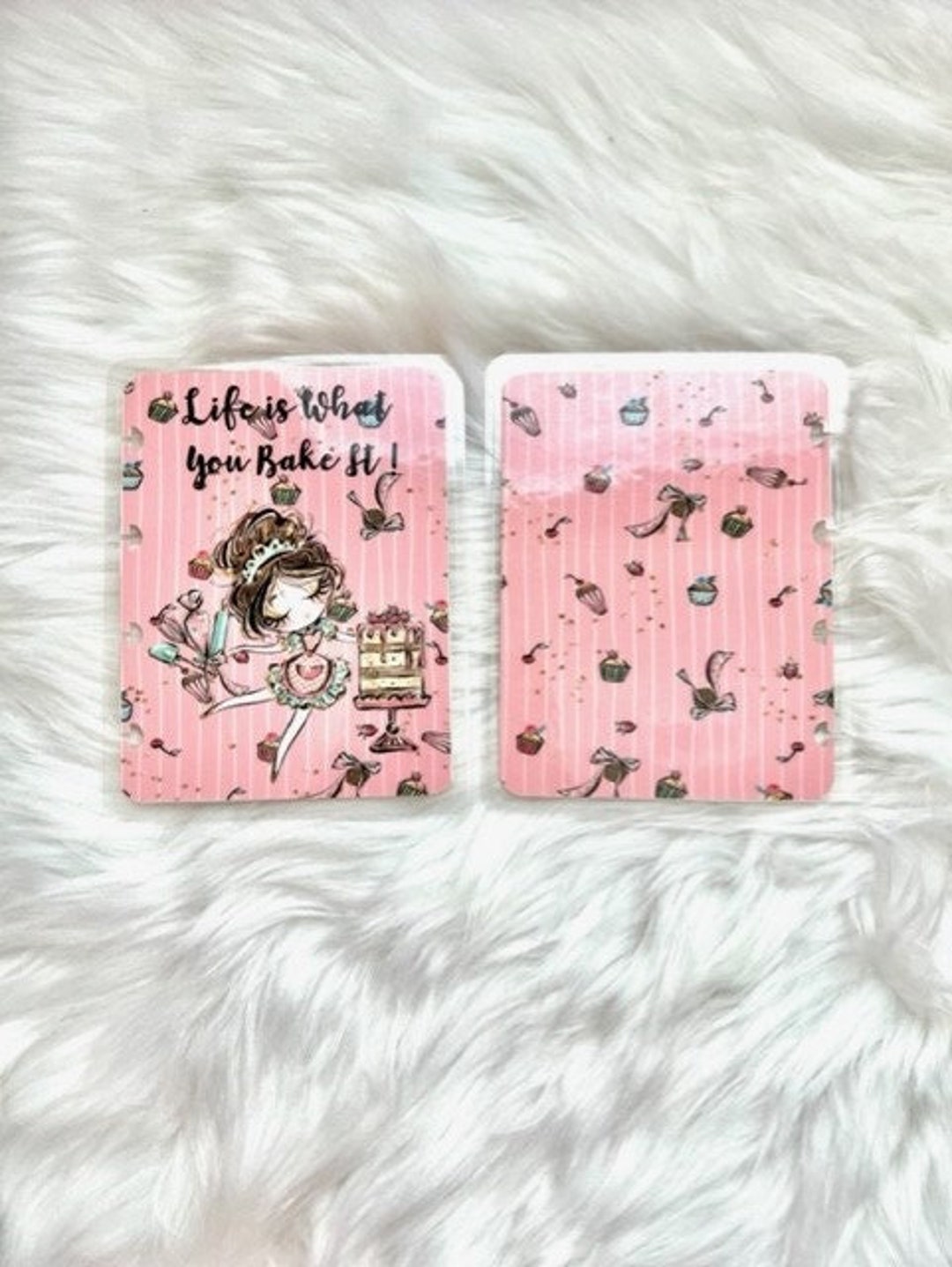 Micro Happy Notes Cover Set Cute Baking Girl Planner Accessories ...