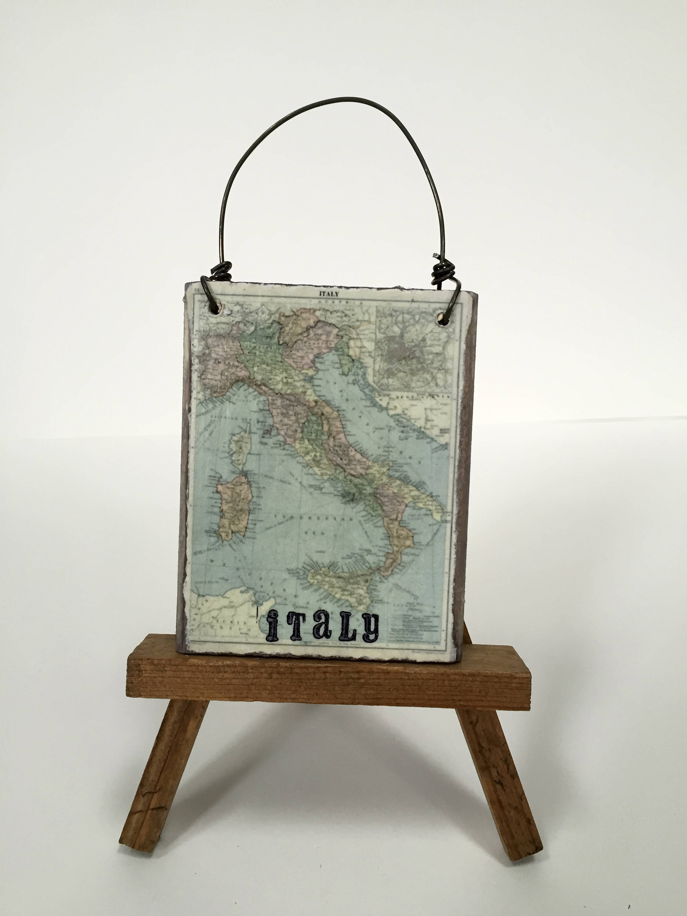 Italy Ornament, Italy Gift, Travel Gift, Map Ornament, Italy Map ...