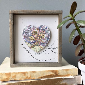 Cincinnati Heart Sign, Heart Map Sign, Cincinnati OH Sign, Cincinnati ...