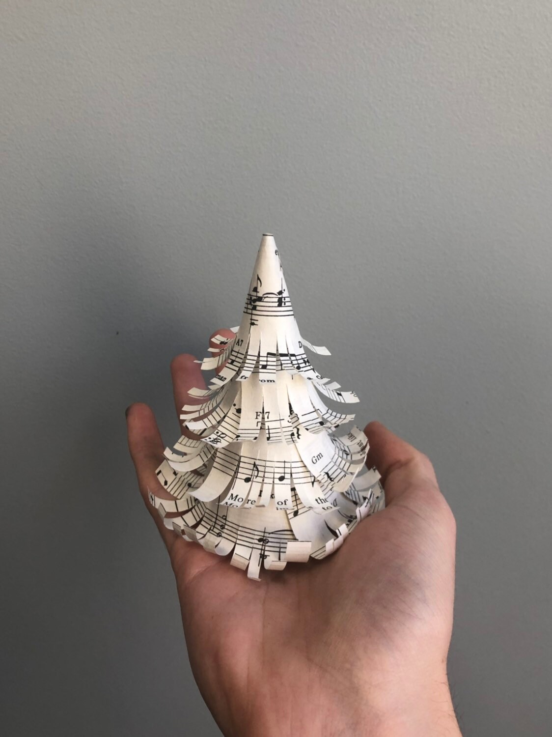 Music Paper Tree, Music Gift, Music Teacher Gift, Music Christmas Decor ...