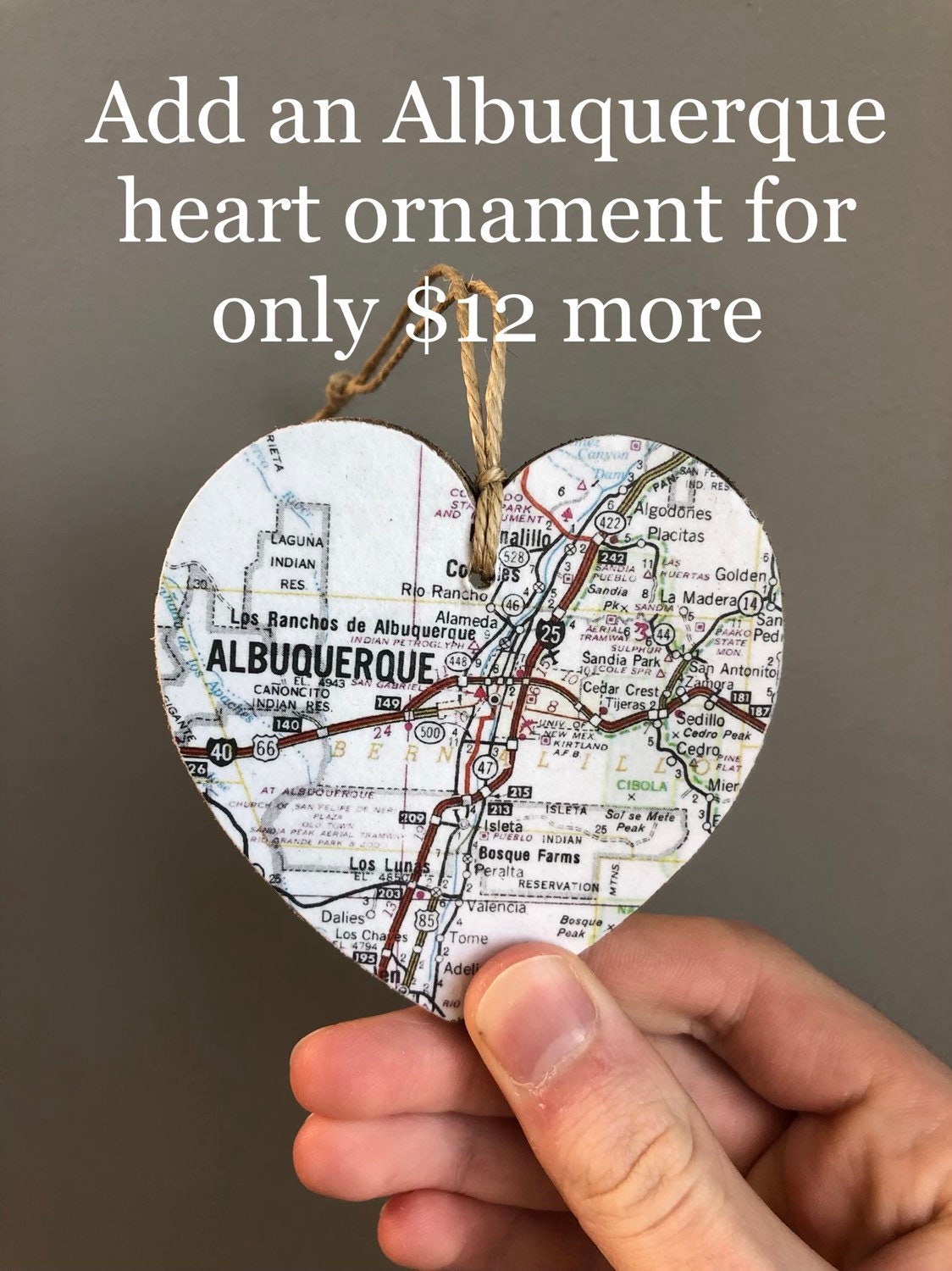 Albuquerque Heart Sign Heart Map Sign Albuquerque NM Sign | Etsy