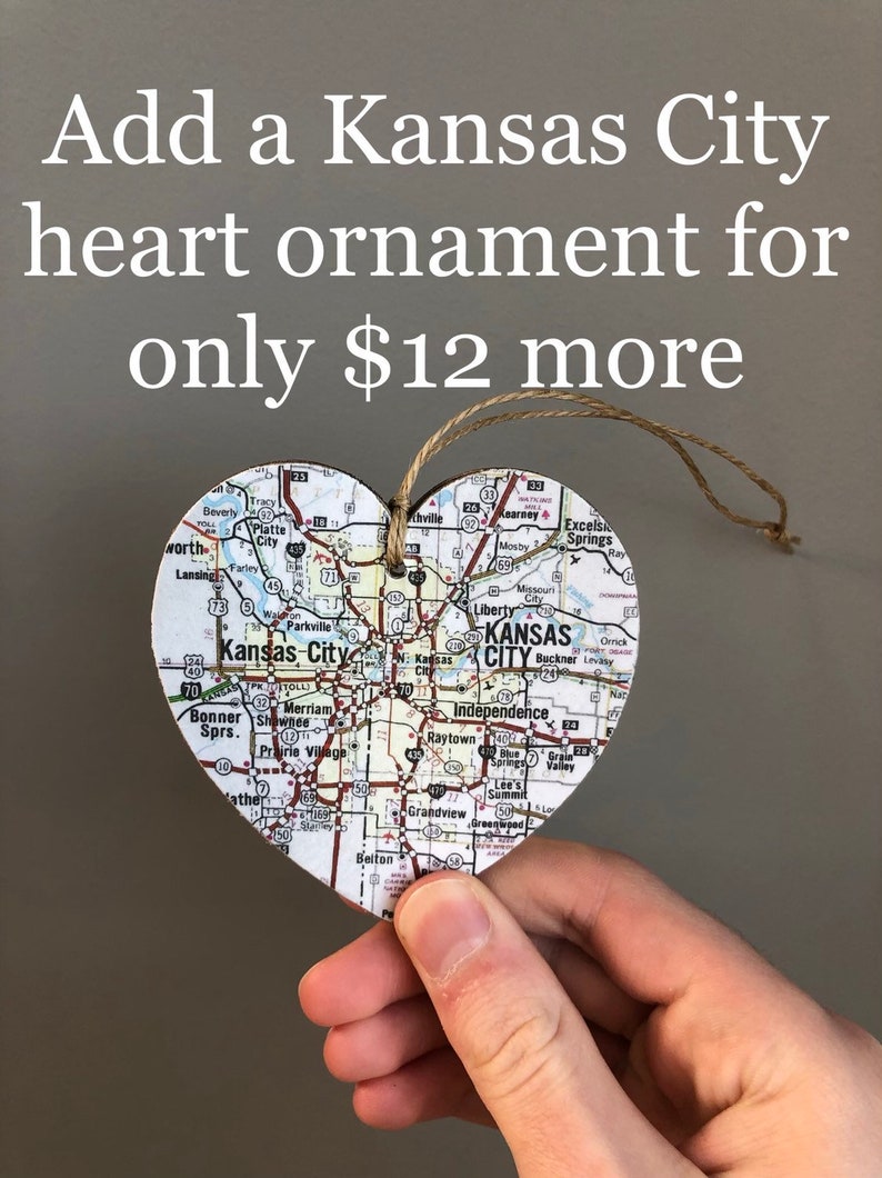 Kansas City Heart Sign, Heart Map Sign, Kansas City MO Gift, Kansas ...