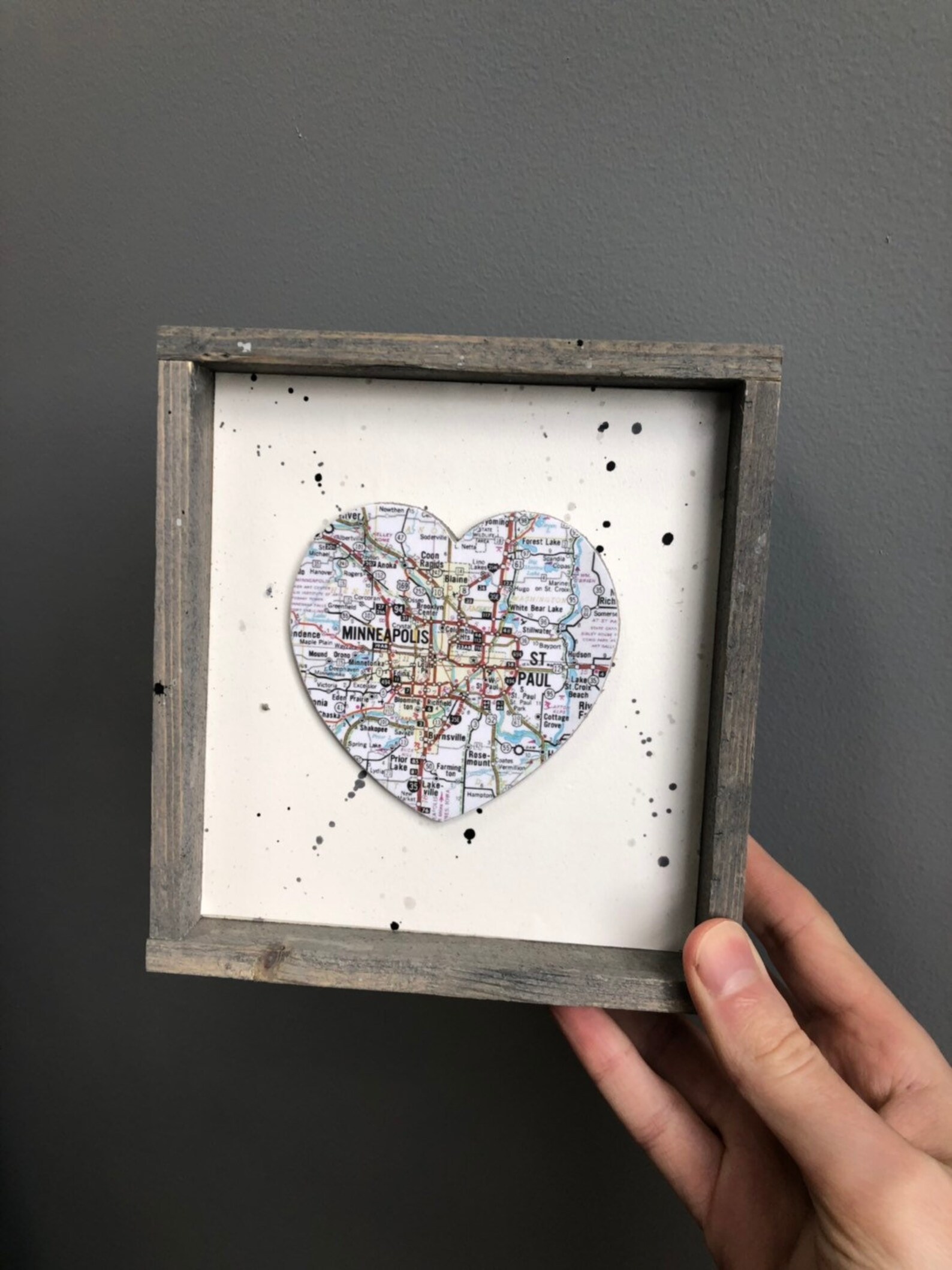 Minneapolis Heart Sign, Heart Map Sign, Minneapolis MN Sign ...