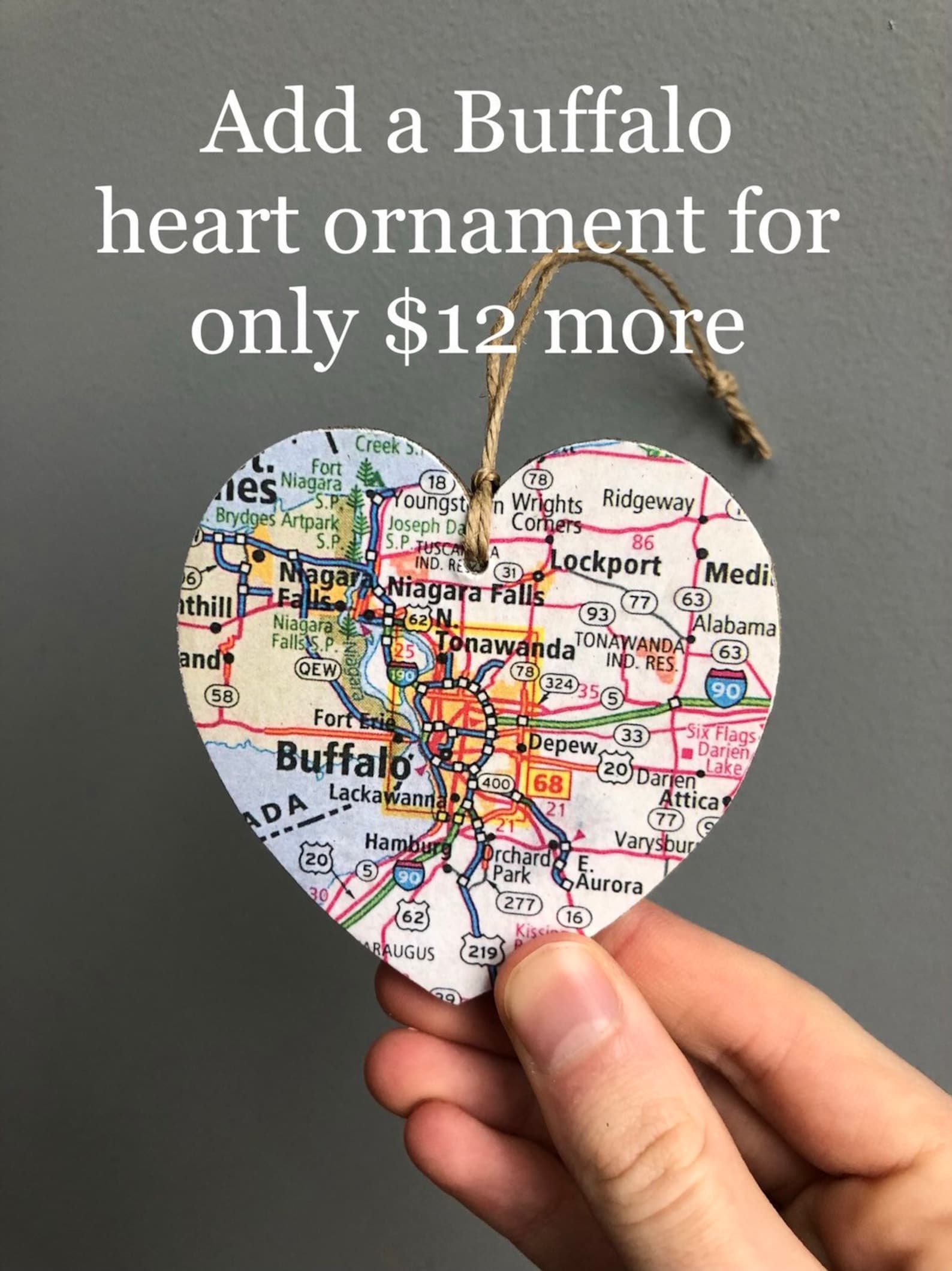 Buffalo Heart Sign Heart Map Sign Buffalo New York Sign - Etsy