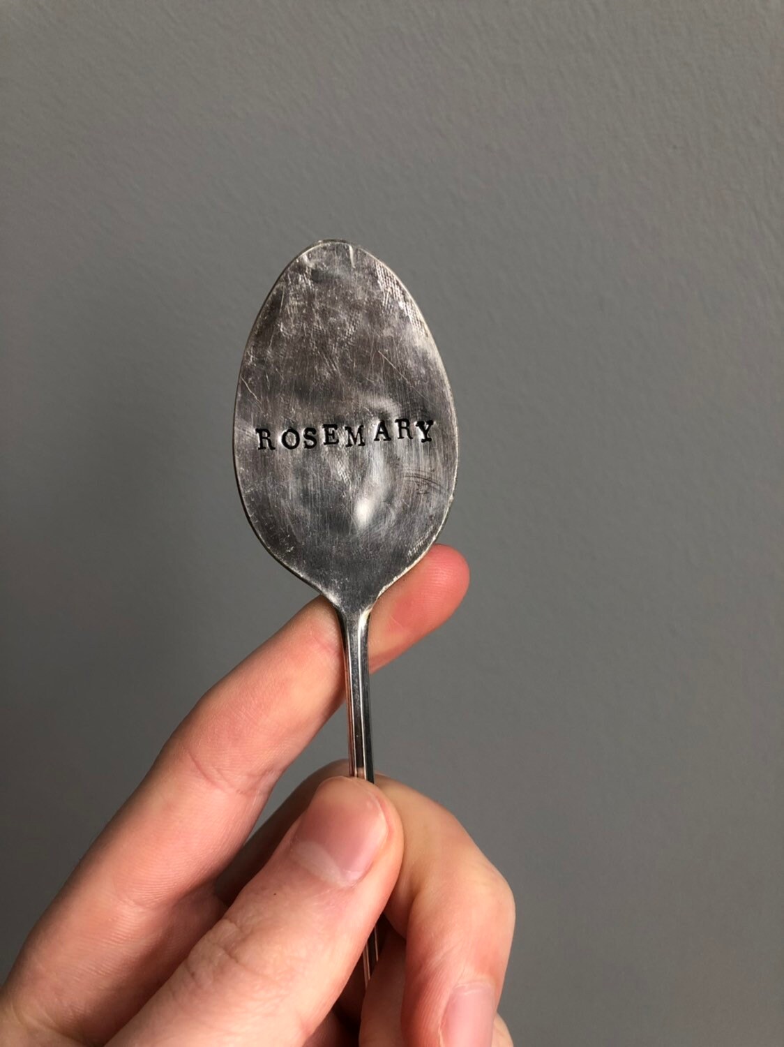 Stamped Spoon Plant Markers Hand Stamped Garden Markers - Etsy