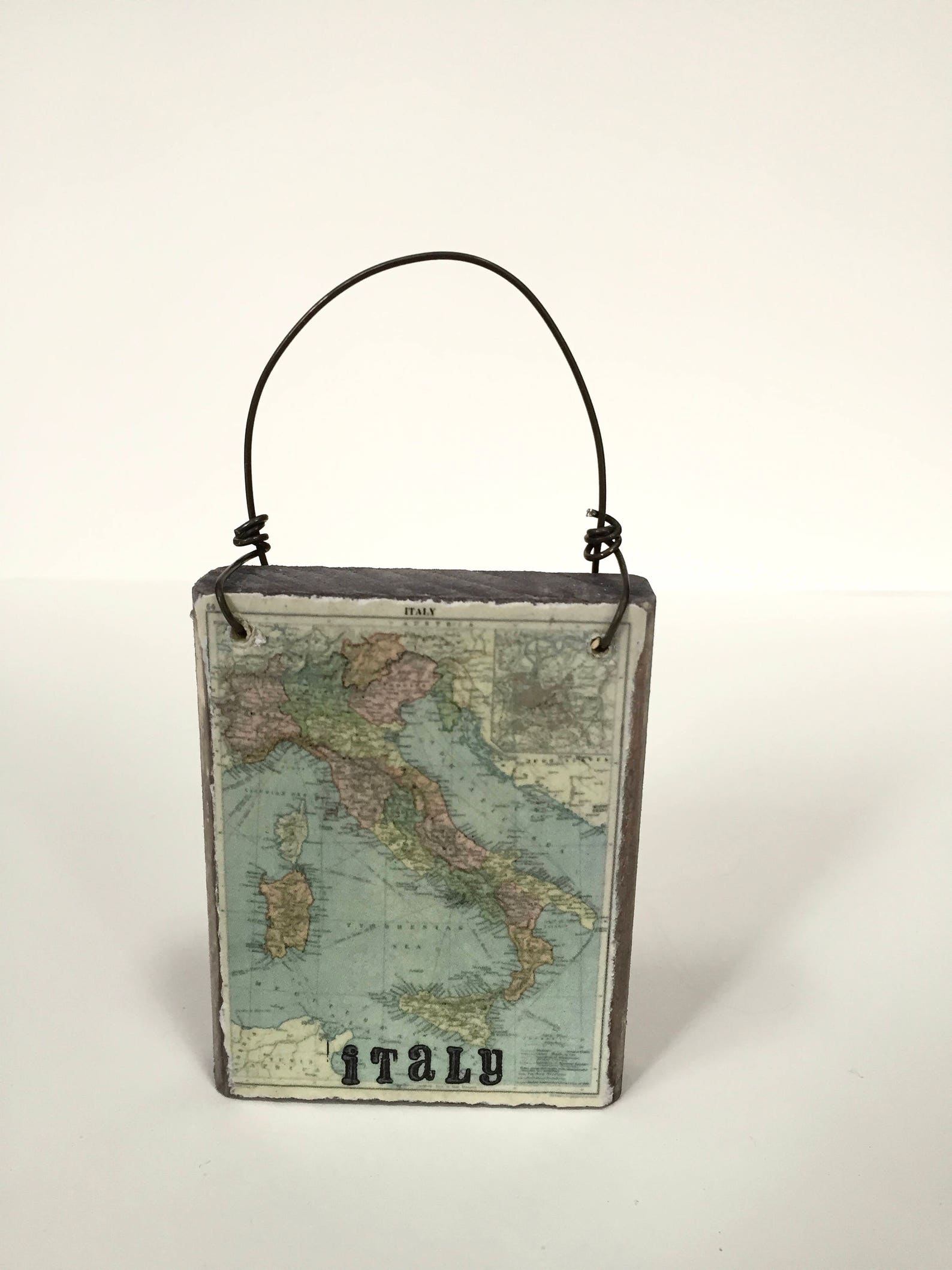 Italy Ornament, Italy Gift, Travel Gift, Map Ornament, Italy Map ...