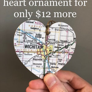 Wichita Heart Sign, Heart Map Sign, Wichita KS Sign, Wichita Gift ...