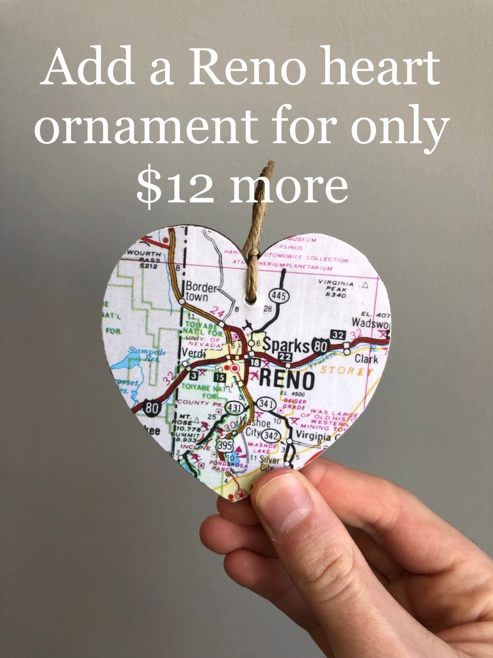 Reno Heart Sign Heart Map Sign Reno Nevada Gift Reno Nevada - Etsy