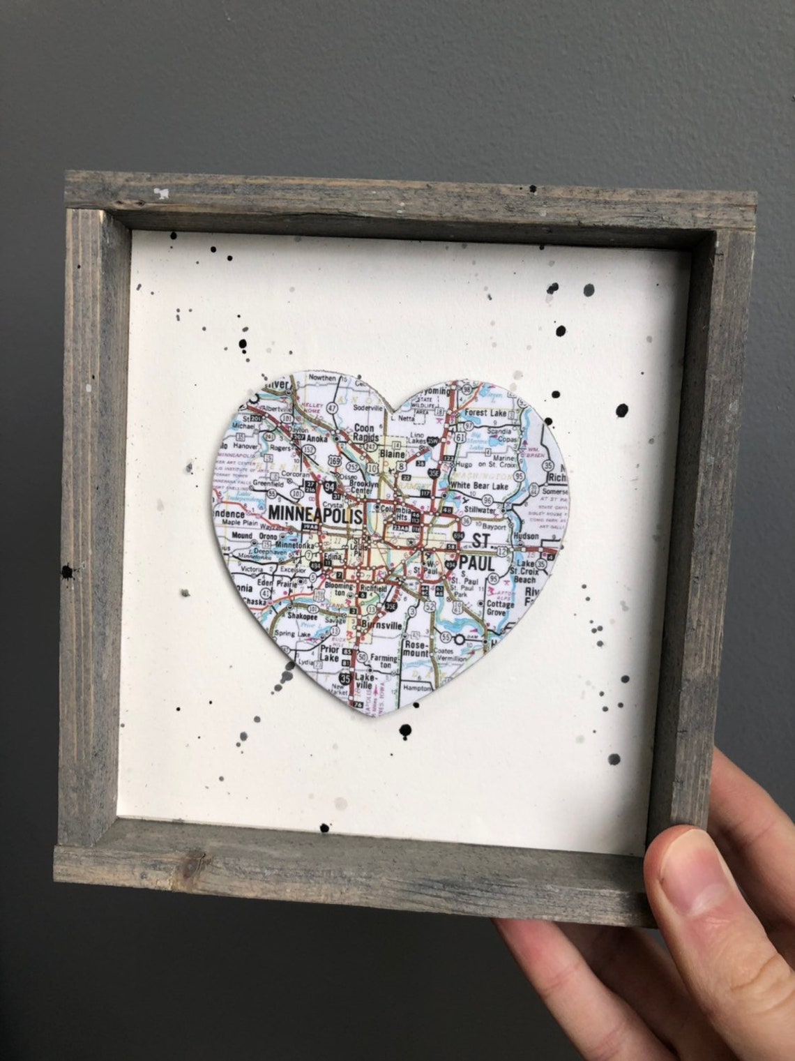 Minneapolis Heart Sign, Heart Map Sign, Minneapolis MN Sign ...