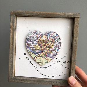 Cincinnati Heart Sign, Heart Map Sign, Cincinnati OH Sign, Cincinnati ...