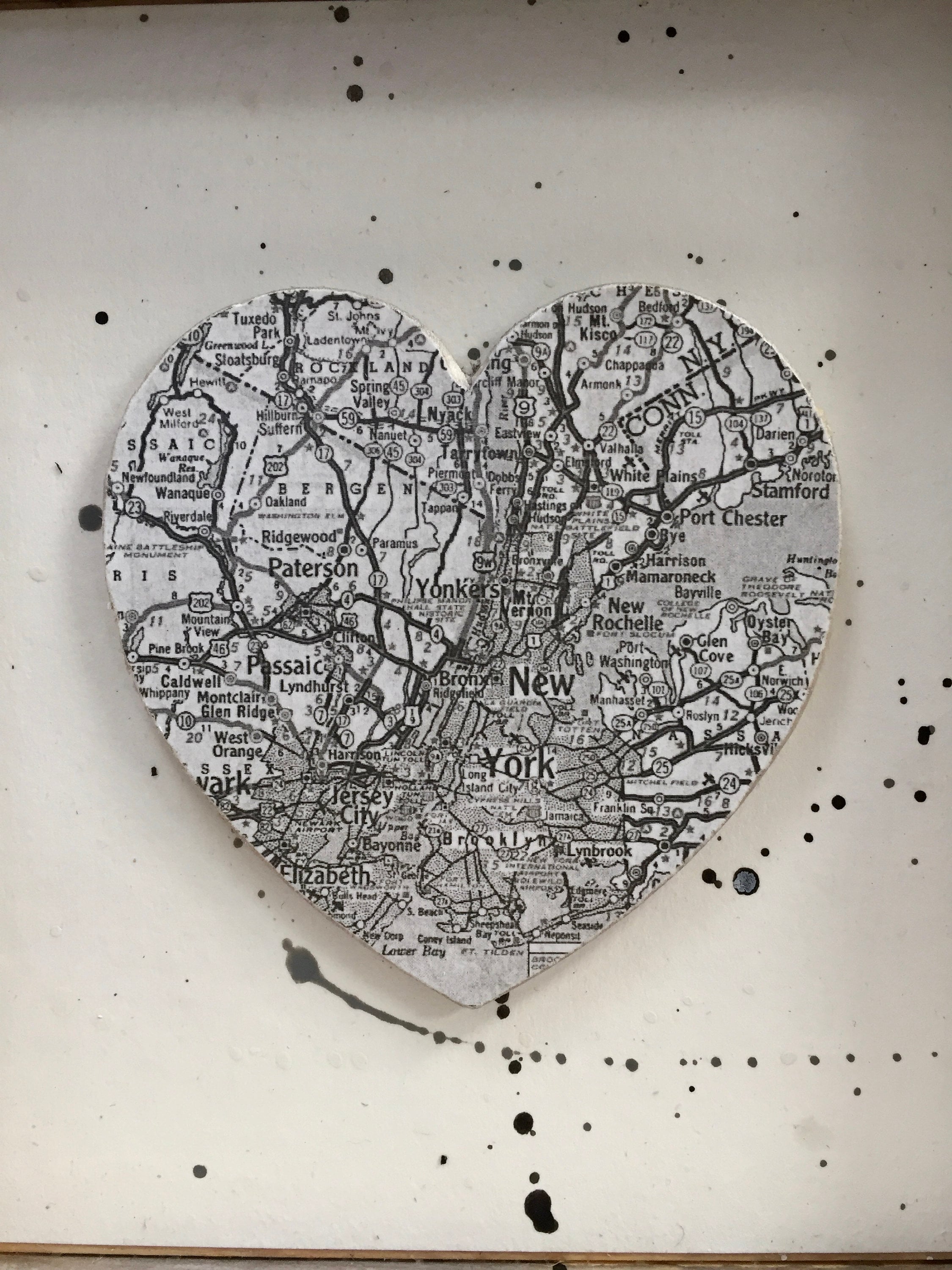 New York Heart Sign, Heart Map Sign, New York City Sign, NYC Gift, Map ...