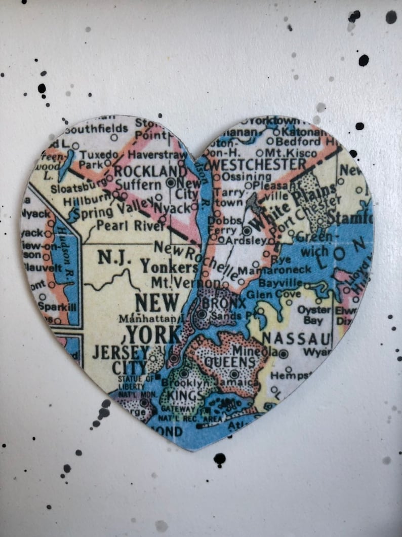 New York Heart Sign, Heart Map Sign, New York City Sign, NYC Map, NYC ...