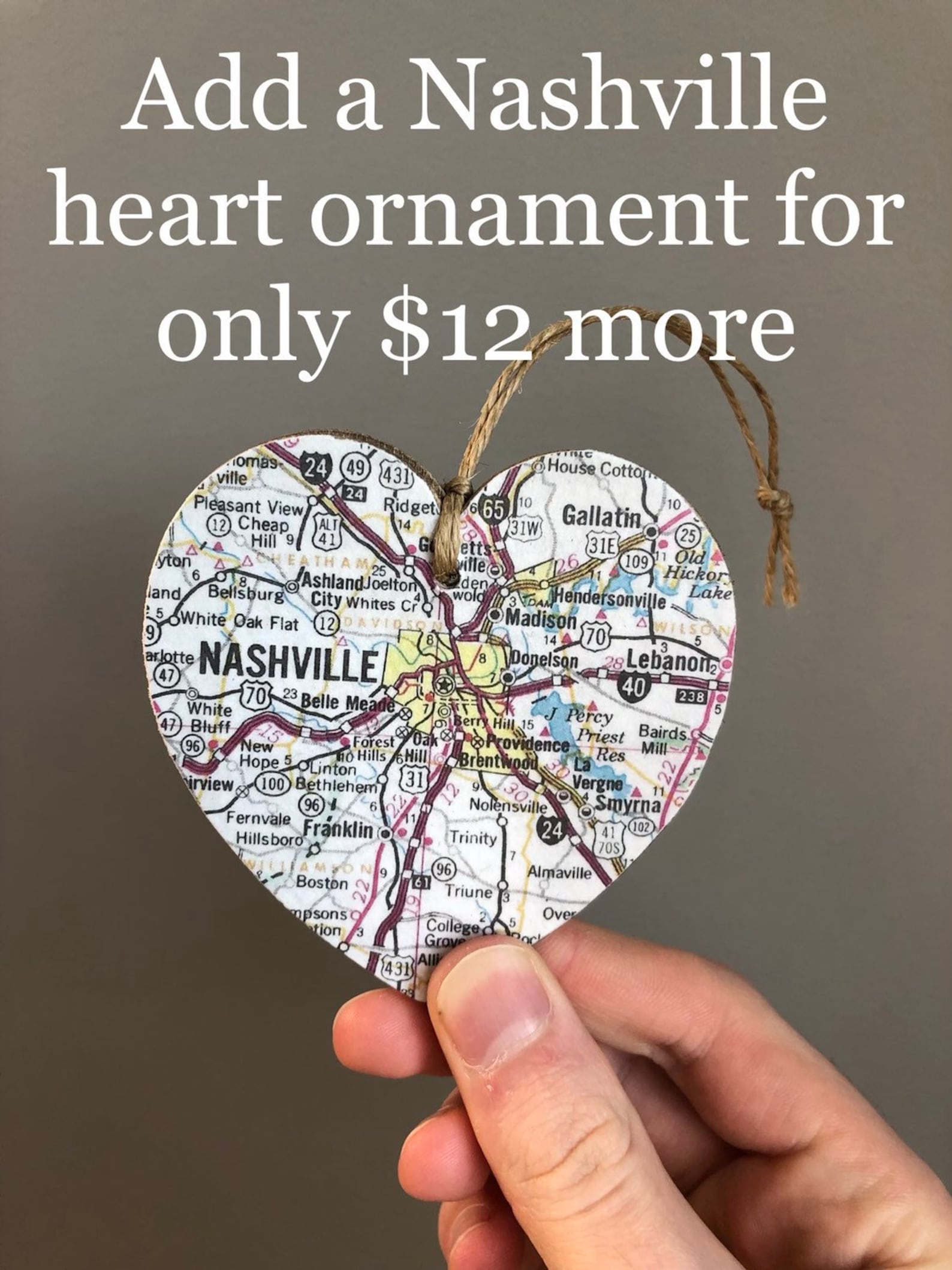 Nashville Heart Sign Heart Map Sign Nashville TN Sign - Etsy