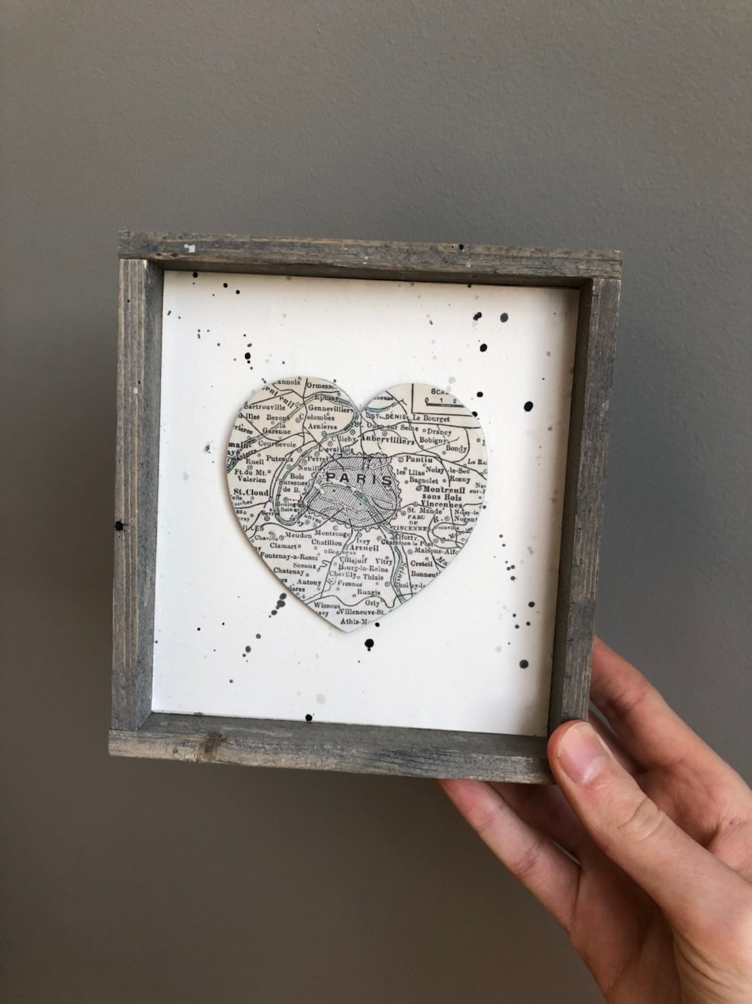 Paris Heart Sign, Heart Map Sign, Paris France Sign, Paris Gift, Paris ...