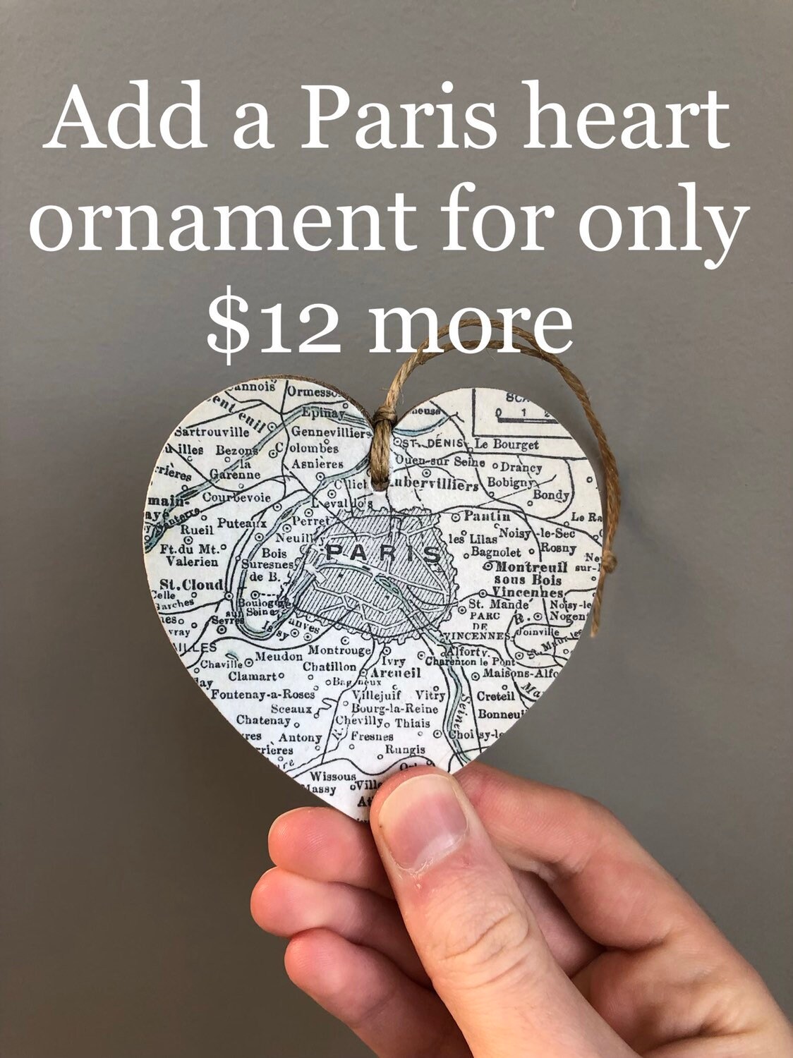 Paris Heart Sign Heart Map Sign Paris France Sign Paris - Etsy