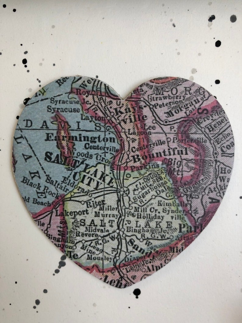 Salt Lake City Map Sign Salt Lake City Utah Salt Lake City | Etsy