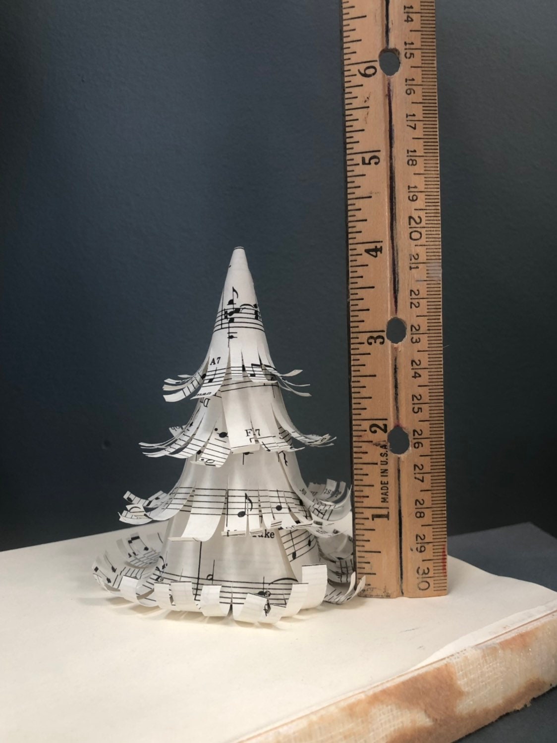 Music Paper Tree, Music Gift, Music Teacher Gift, Music Christmas Decor ...