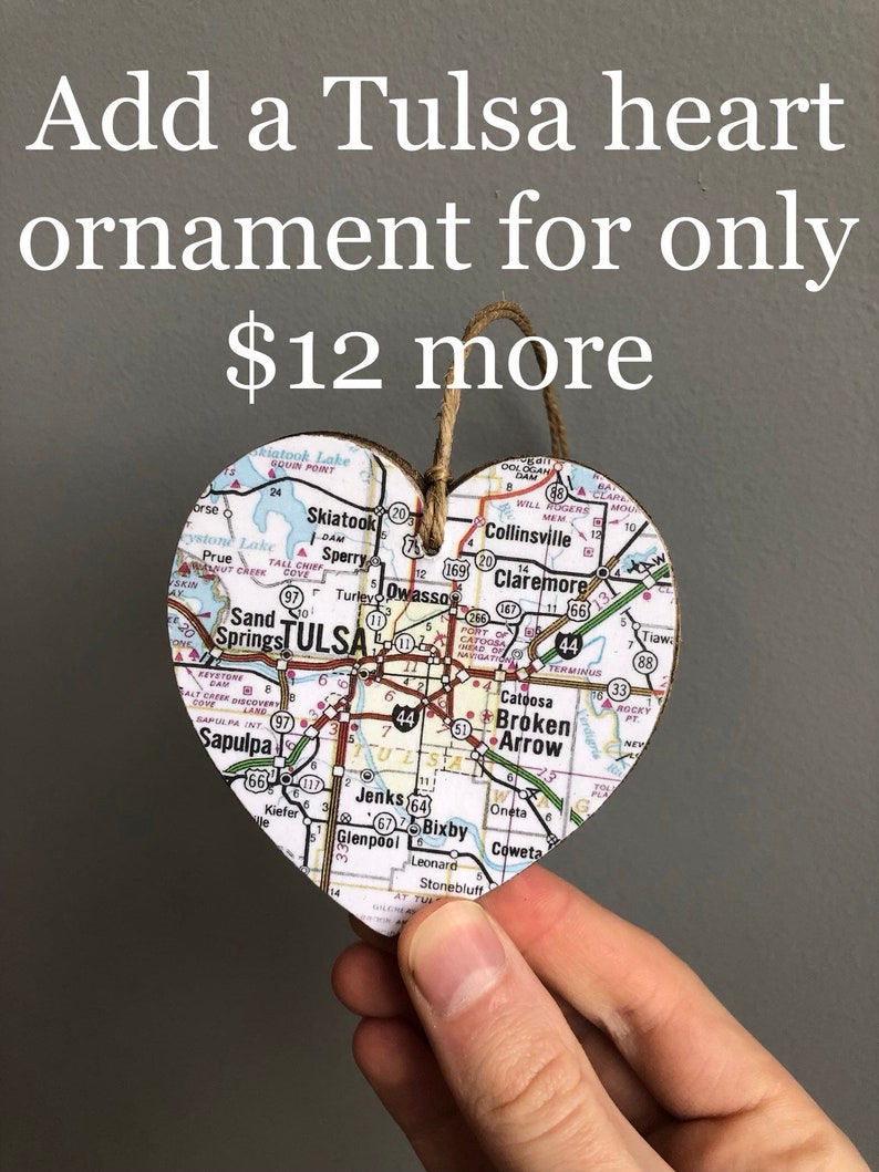 Tulsa Heart Sign Heart Map Sign Tulsa Oklahoma Sign Tulsa | Etsy