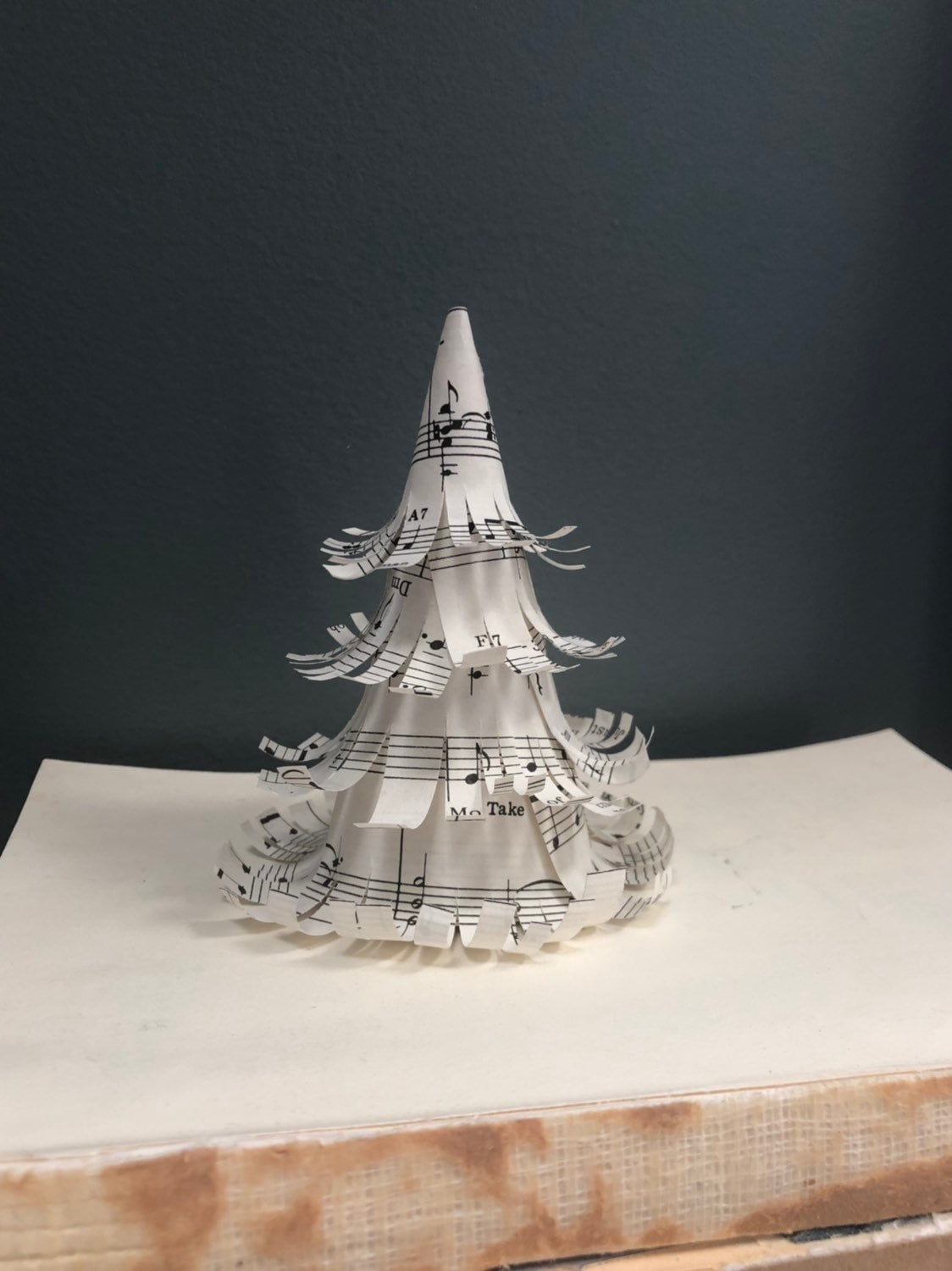 Music Paper Tree, Music Gift, Music Teacher Gift, Music Christmas Decor ...