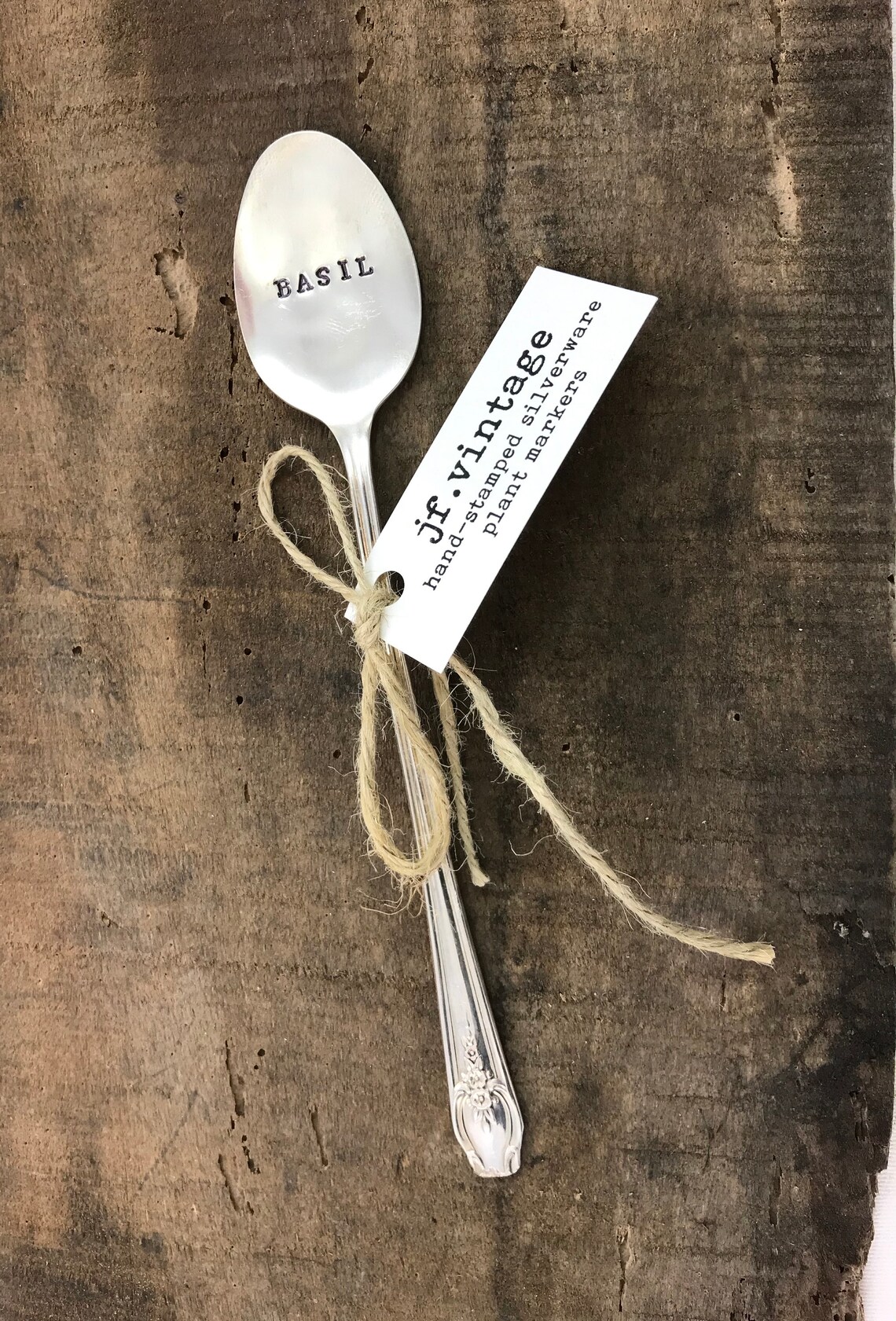 Stamped Spoon Plant Markers Hand Stamped Garden Markers - Etsy